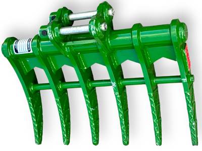 2025 JMA 24" Land Clearing Root Rake for Komatsu PC08-UU, PC09, PC09-1 ...