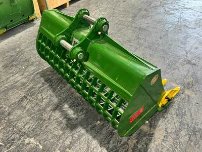 2024 JMA 48" Heavy-Duty Skeleton Bucket with teeth Made for John Deere 50D, 60D Mini Excavators ...