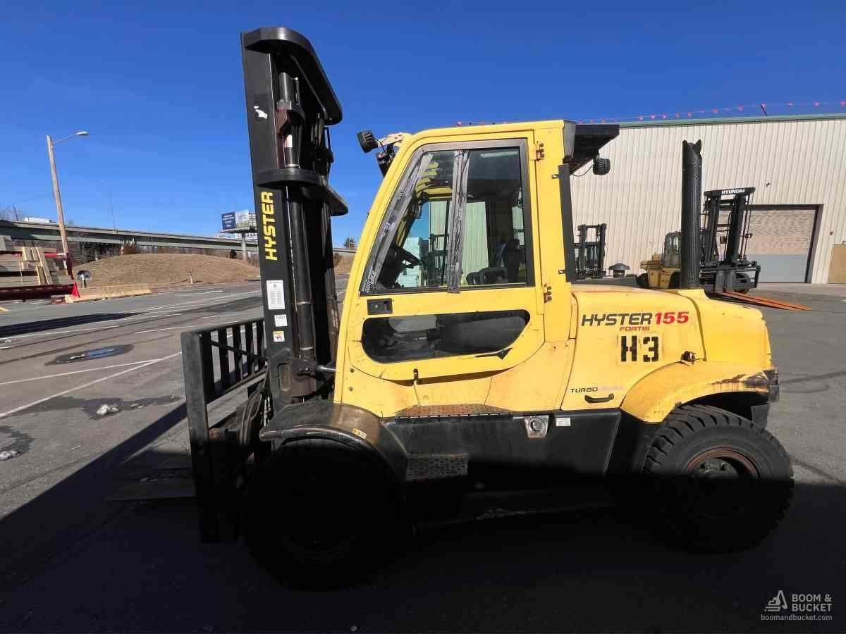 2014 Hyster H155FT Pneumatic Tire Forklift - 18ft Lift Height For Sale ...