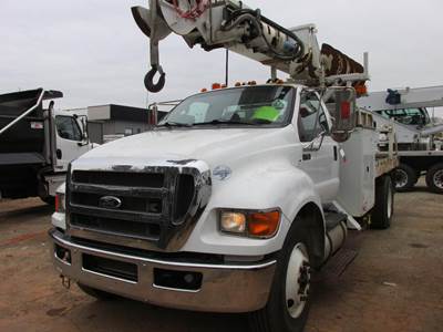 2015 Ford F750 W/Auger Digger Derrick Truck - Cummins, 325HP For Sale ...