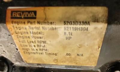 GM/Chev (HD) V8, 8.1L; MFI; Vortec; Gasoline Engine for a 2007 ...