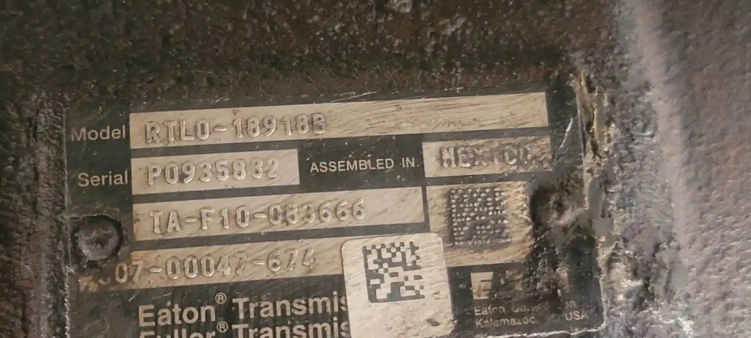 Eaton-Fuller RTLO18918B Transmission for a 2017 Freightliner 122SD For ...