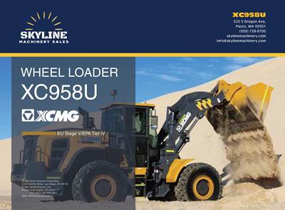 2025 Xcmg XC958U Wheel Loader For Sale | Pasco, WA | 13406403 | MyLittleSalesman.com