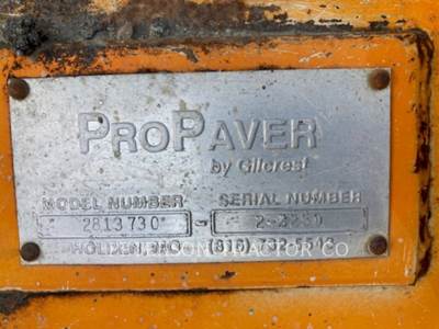 2002 Gilcrest AP455 Asphalt Paver For Sale, 2,184 Hours | San Leandro ...