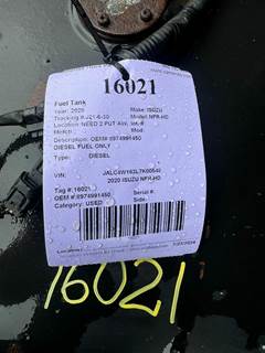 2020 Isuzu NPR HD Fuel Tank for a Isuzu NPR-HD For Sale | Enfield, CT ...