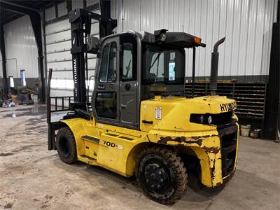 2016 Hyundai 70D-9 Pneumatic Tire Forklift For Sale, 10,778 Hours ...