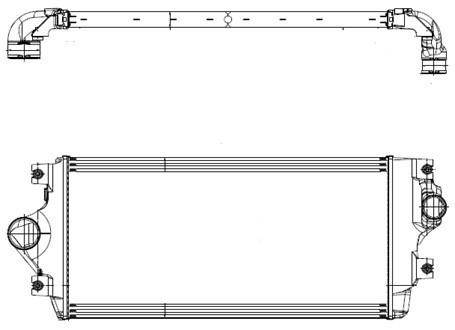 International Paystar 5600i Charge Air Cooler (ATAAC) for a ...