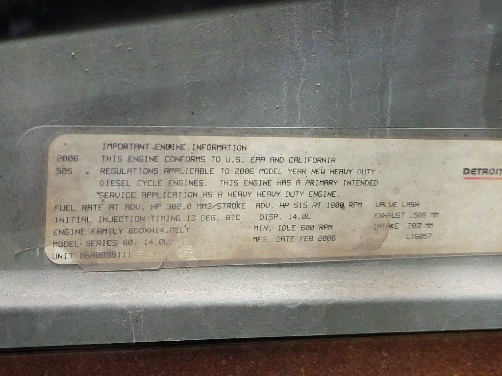2007 Detroit Series 60 14.0L DDEC V Engine for a Detroit 60 SERIES-14.0 ...