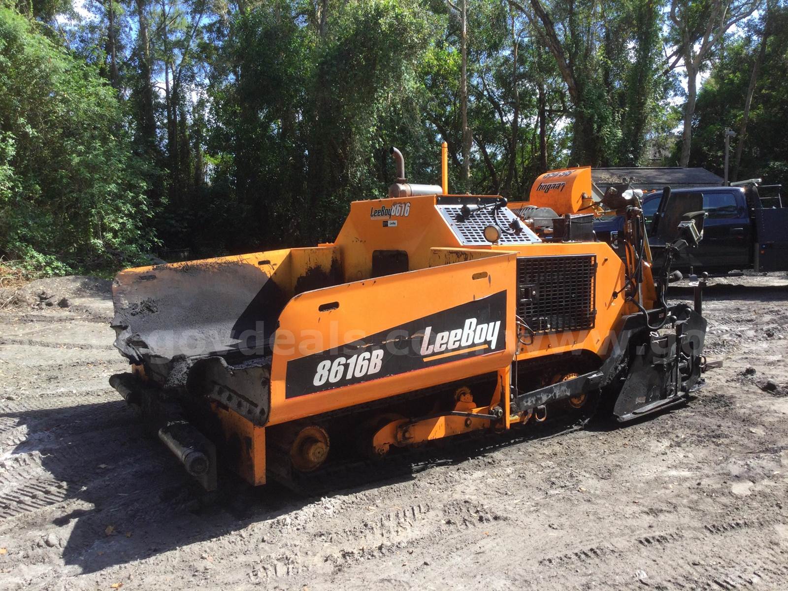 2013 LeeBoy Model 8616B, Asphalt Paver, Track Drive, Kubota Diesel Eng ...