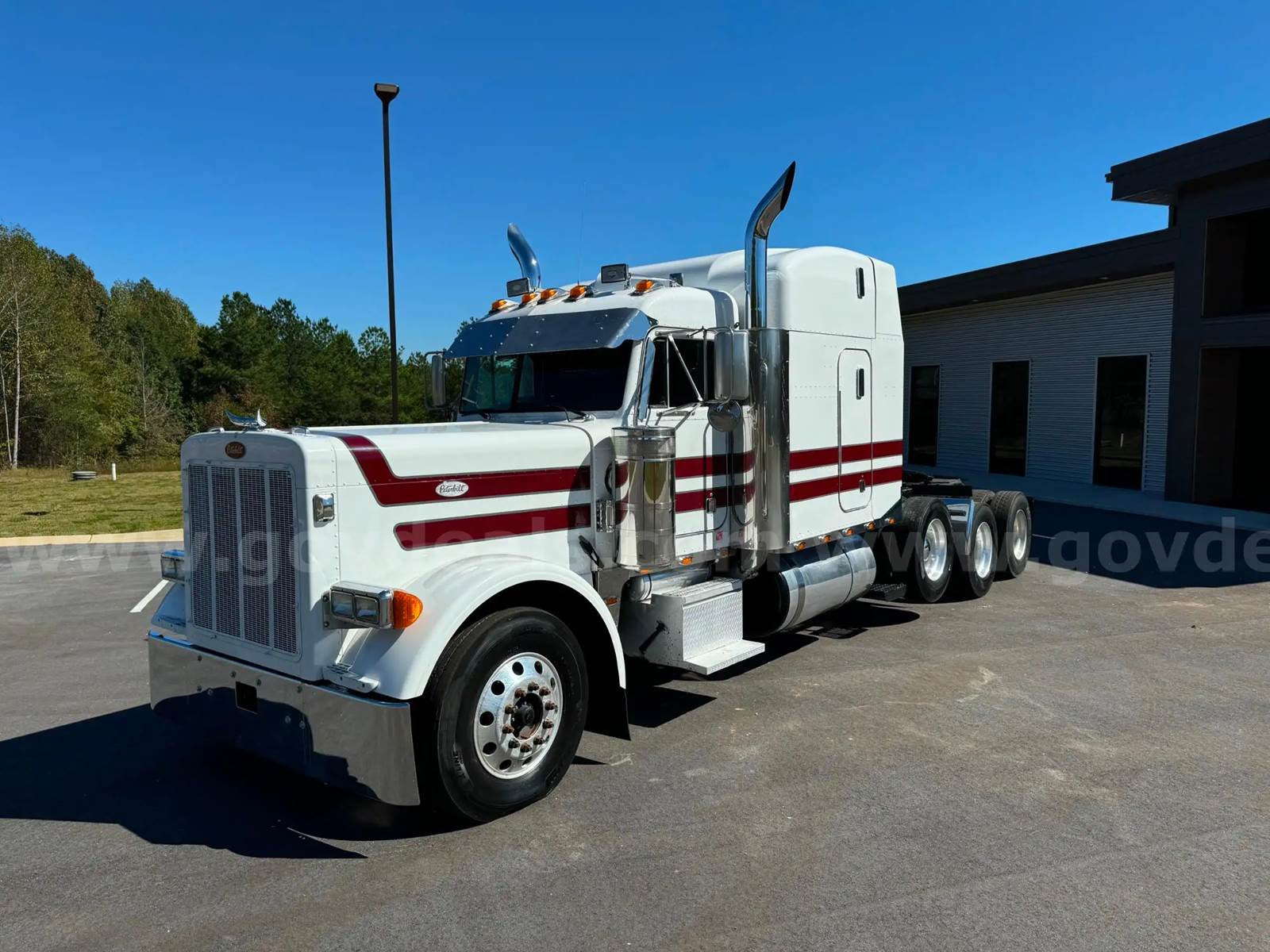 1999 Peterbilt 379 Tri Axle Factory Heavy Haul Spec CAT 3406 18 speed ...