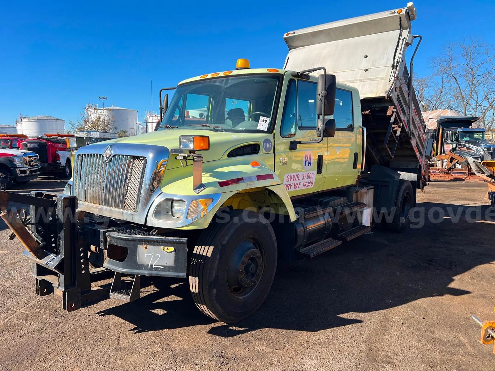 2006 International 7300 T/A Crew Cab Dump Truck For Sale, 109,111 Miles ...