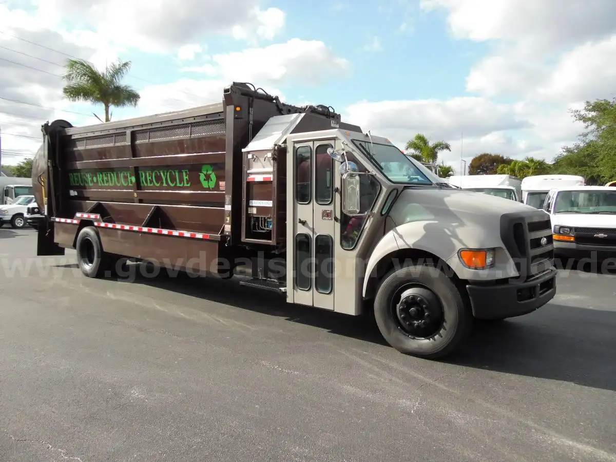 Ford F750 Garbage Dump Truck RECYCLE REFUSE Waste Trash Dump--6,300 ...