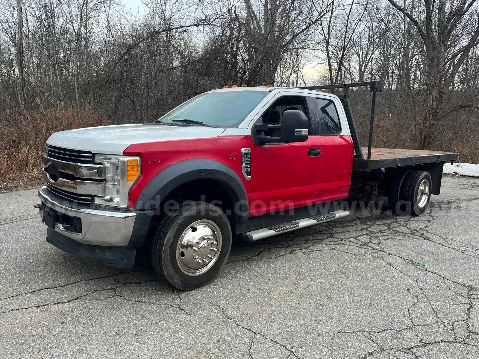 2017 Ford F-550 4x4 FlatBed Truck DIESEL with 78k Miles For Sale ...