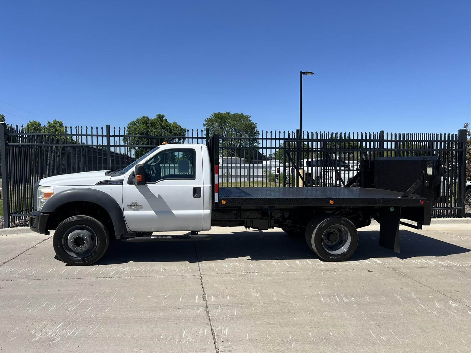 2013 Ford F-550 XL 12 ft Flatbed Truck - Automatic, Liftgate For Sale ...