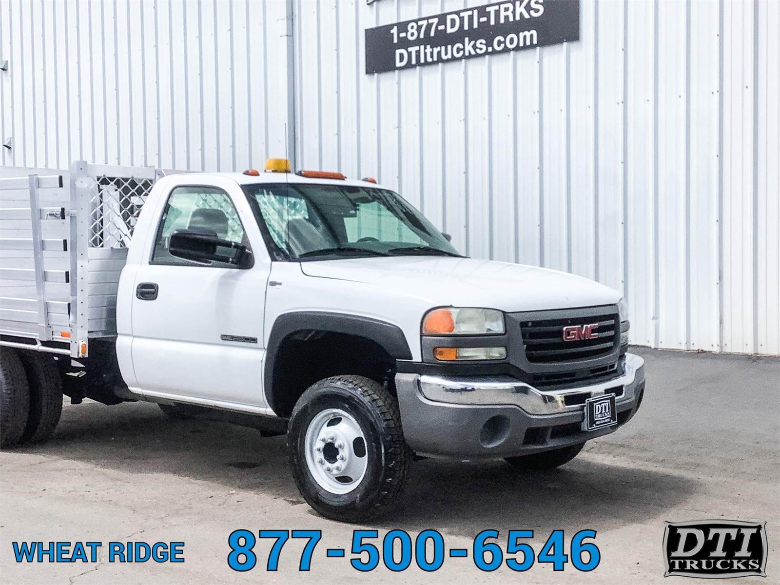 2005 GMC Sierra 3500 9 ft Flatbed Truck - 300HP, 5 Speed Automatic For ...
