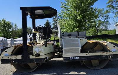 1999 Ingersoll-Rand DD-130 Smooth Drum Roller Compactor For Sale ...