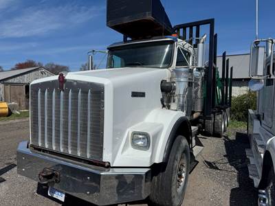 2009 Kenworth T800 Logging Truck - Lemco 1250 Loader For Sale - Van ...