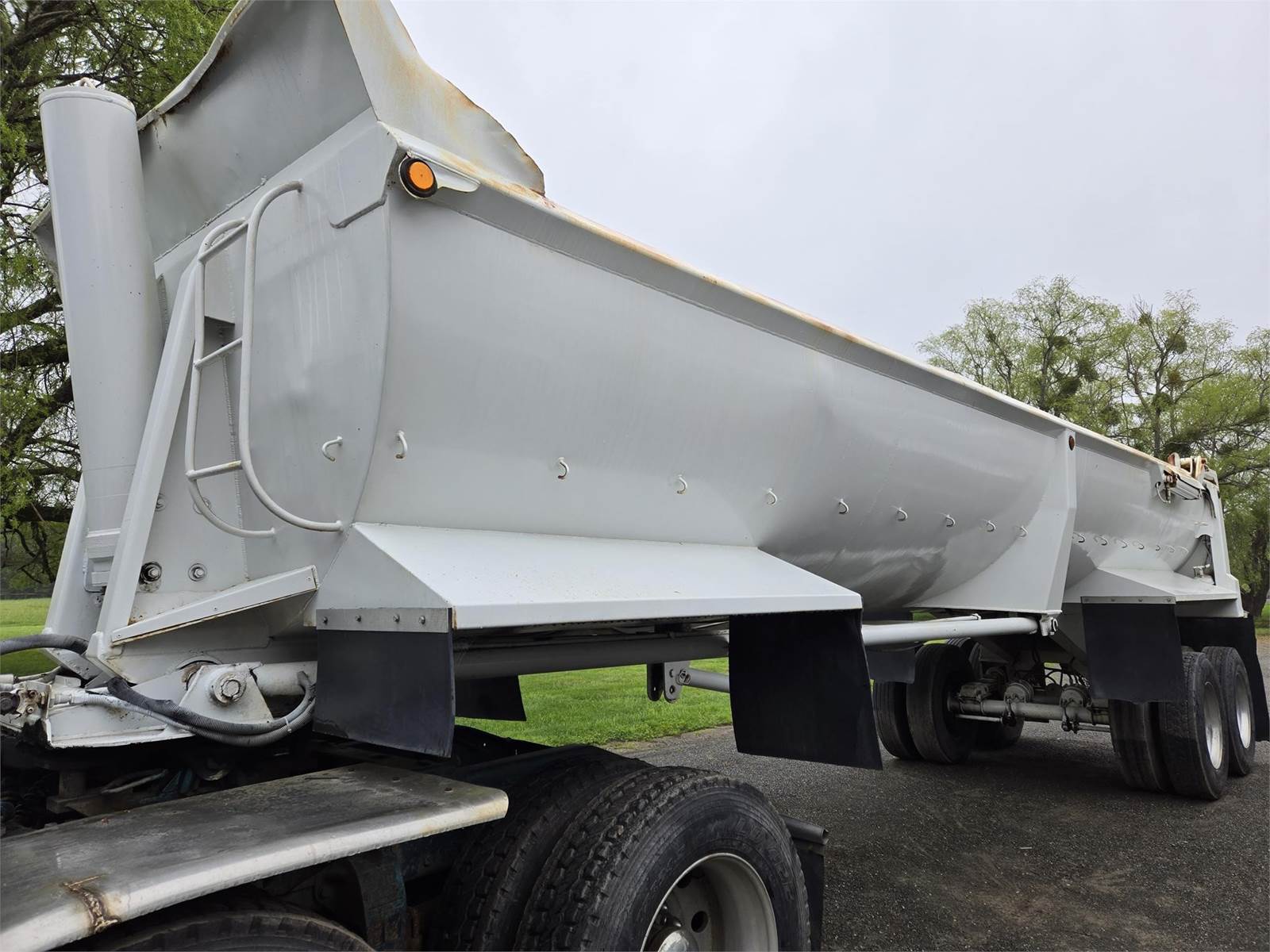 1992 Allco 30 ft Half Round End Dump Trailer - Tandem Axle, Steel For ...
