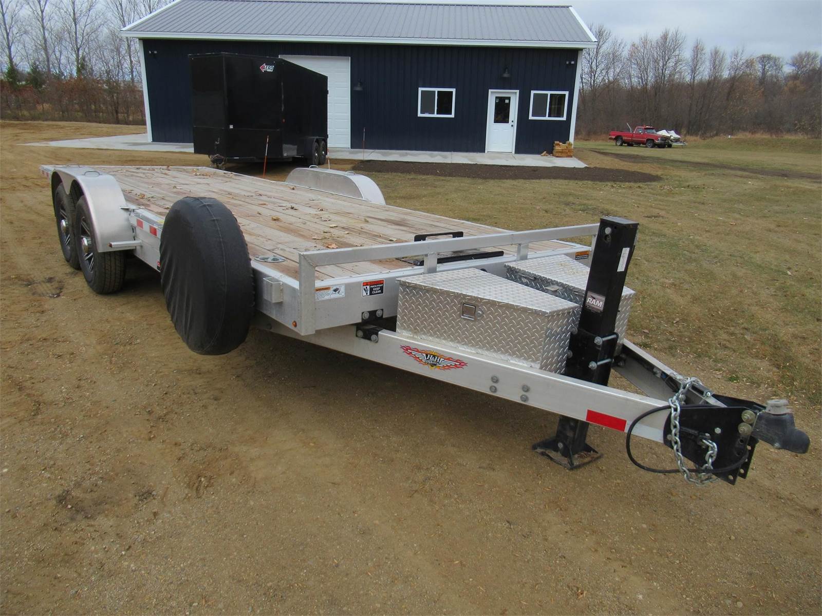 2022 H&H 22x82 Tandem Axle Aluminum Tag Trailer - Spring, Fixed Axle ...