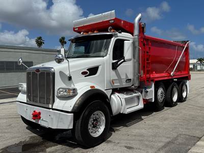 2017 Peterbilt 567 Tri- Axle Dump Truck, Double Frame, Aluminum Wheels ...