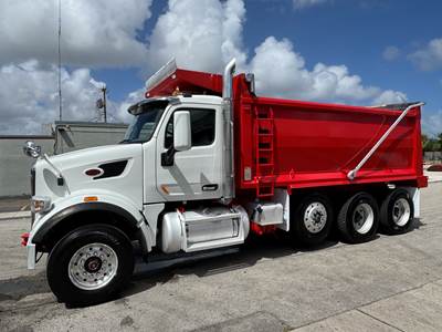 2017 Peterbilt 567 Tri- Axle Dump Truck, Double Frame, Aluminum Wheels ...