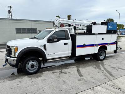 2017 Ford F-550 11' Mechanic/Service Body with Stellar 7621 7,000 lbs ...