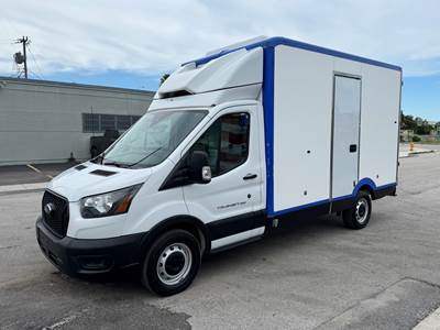 2023 FORD TRANSIT T-350 REFRIGERATED BOX TRUCK, THERMO KING V320 REEFER ...