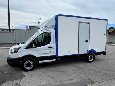2023 FORD TRANSIT T-350 REFRIGERATED BOX TRUCK, THERMO KING V320 REEFER ...