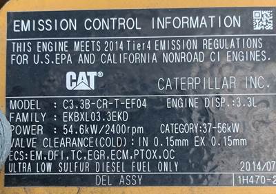 Caterpillar C3.3B 4 cylinder turbo diesel Engine For Sale | Scranton ...