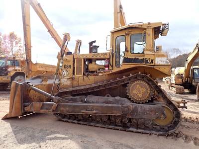 1990 Caterpillar D8N Crawler Dozer CAT EROPS A/C SU Blade 3406C D8 For ...