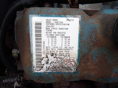 1989 Detroit Diesel 8.2 Diesel Engine 107,882 MILES For Sale ...