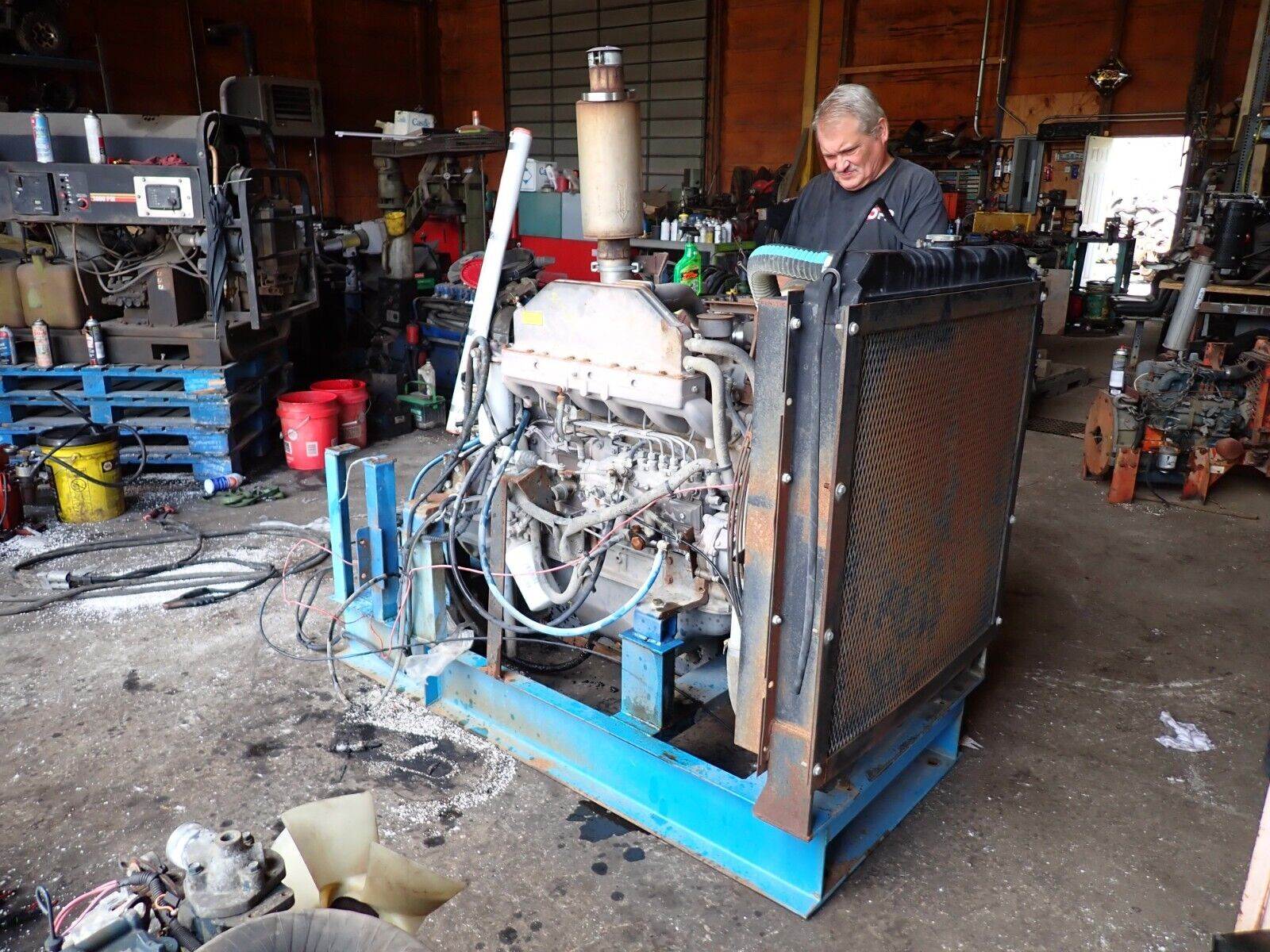 Daewoo Doosan DB58TIS Turbo Diesel Engine RUNS MINT! VIDEO! DB58 DB58TI ...