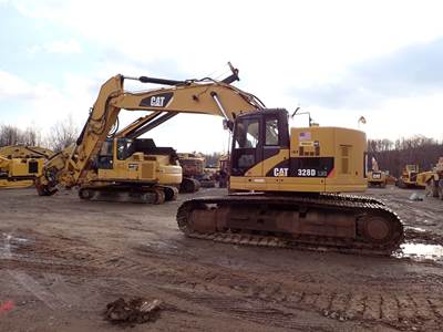 2008 Caterpillar 328D LCR Hydraulic Excavator LOADED! A/C Aux Hyd. Q/C ...