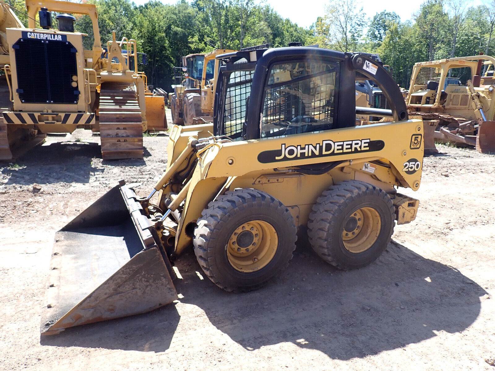 John Deere 250 Skid Steer Loader TWO OWNER! HIGH FLOW HYDRAULICS Q/C ...