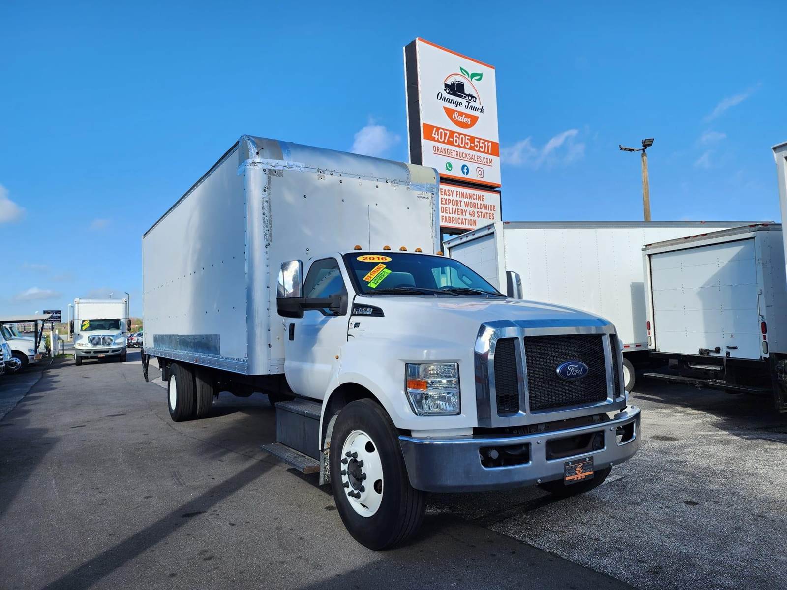 2016 Ford F-650 Box Truck - 330HP, Automatic, Roll up Door, Liftgate ...