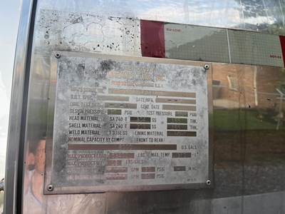 1990 Brenner U2208 6000 GALLON SR CHEMICAL TRAILER HOT PRODUCT Chemical ...