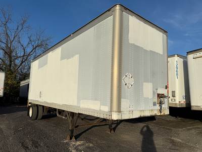 2010 Wabash 28' PUP DRY VAN Pup Trailer, Steel Body, Wood Floor, Rollup ...
