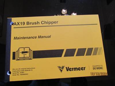 2023 Vermeer AX19 Chipper For Sale, 942 Hours | Jonesboro, GA ...