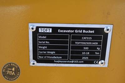 Toft CAT315 EXCAVATOR GRID BUCKET For Sale | Greenville, OH | 38938 ...