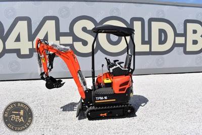 TPM TPM-16 Mini Excavator, Gas Engine, Orops, Rubber Tracks, Hydraulic ...