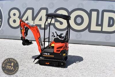 TPM TPM-16 Mini Excavator, Gas Engine, Orops, Rubber Tracks, Hydraulic ...