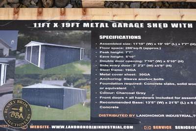LANDHONOR 11FTX19FT METAL GARAGE Storage Building For Sale | Greenville ...