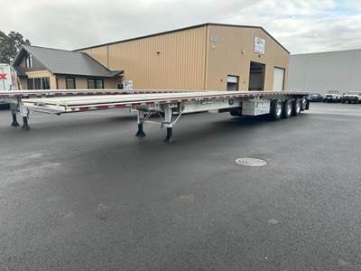 2024 MAC 53x102 Quad Axle Aluminum Flatbed Trailer - Air Ride, Fixed ...