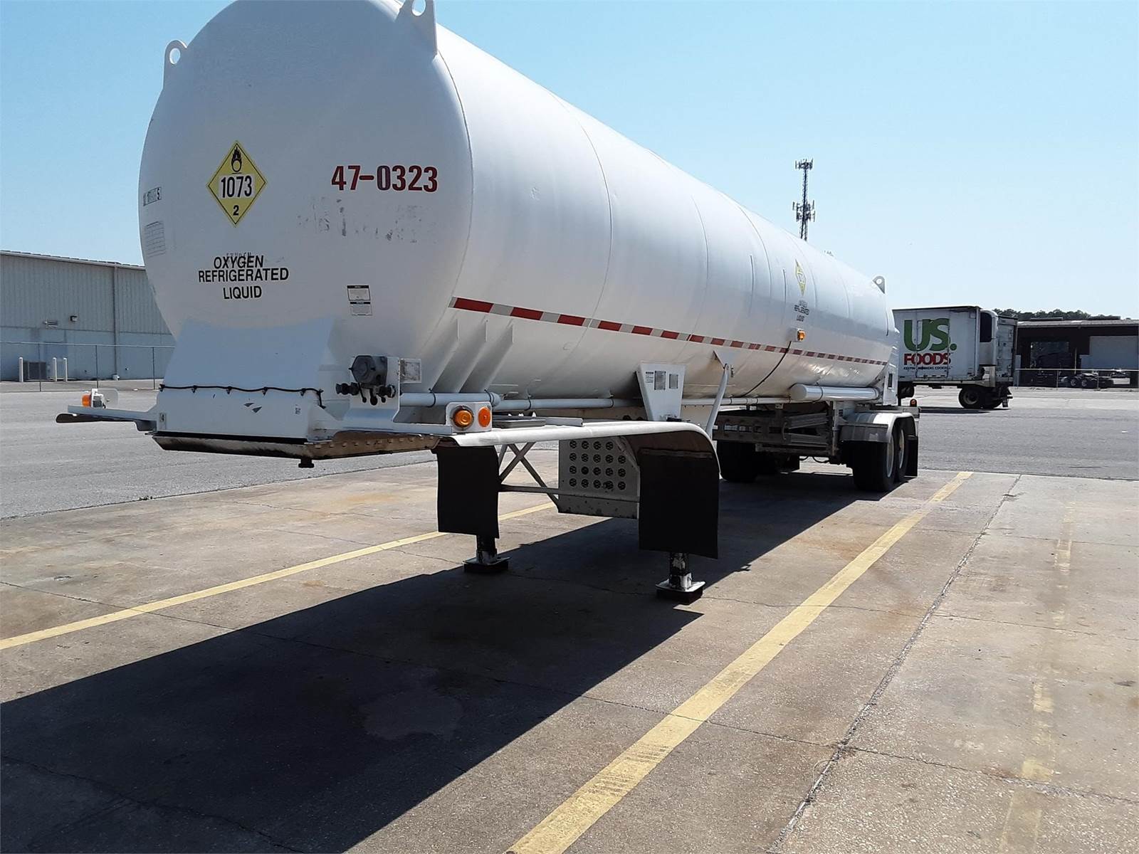 1982 LOX EQUIPMENT 7600 GAL NITROGEN OR OXYGEN Industrial Gas Tank ...