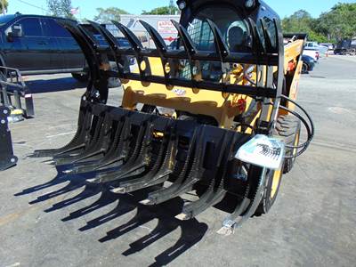 2026 FUTURE FT-CLG72 SKID STEER 72" GRASS LOG ROOT RAKE GRAPPLE WITH ...
