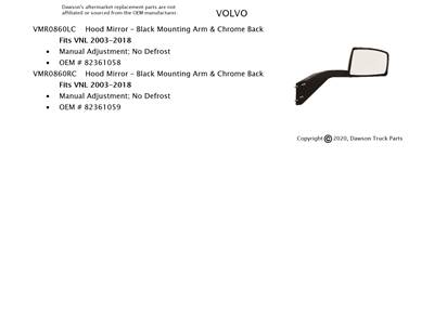 VOLVO - Aftermarket Hood - fits VOLVO VNL 2003 - 2018 - replaces hood ...