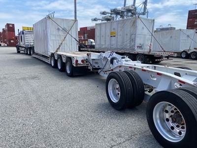 2011 Cozad Tri/A Removable Gooseneck Lowboy Trailer w 2011 Cozad 2/A ...
