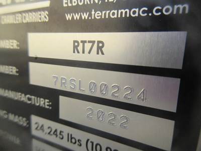 2022 TERRAMAC RT7R Crawler Carrier For Sale, 880 Hours | Kent, WA ...