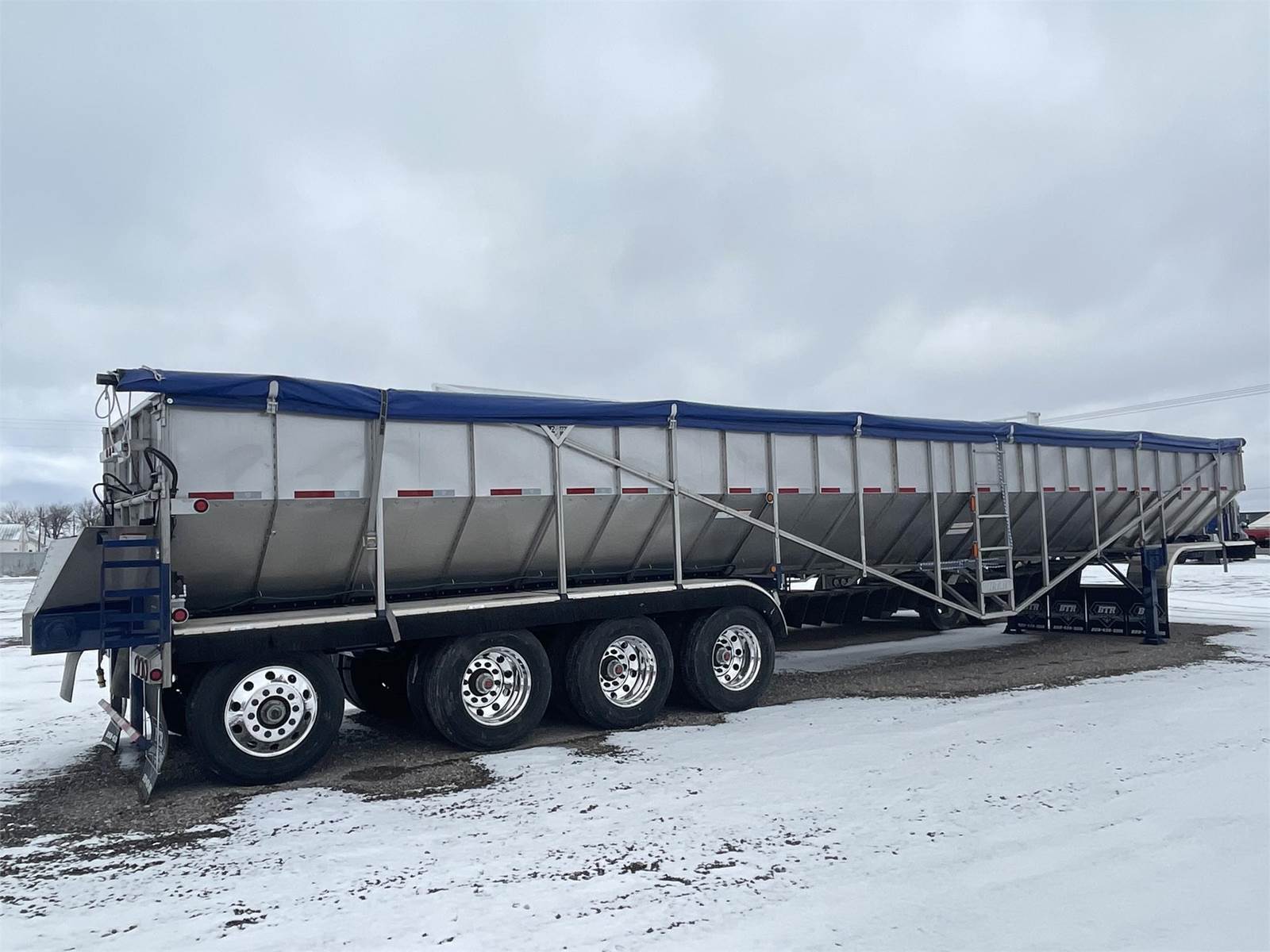 2024 BTR 53x102 Quad Axle Stainless Steel Belt Trailer - Air Ride For ...